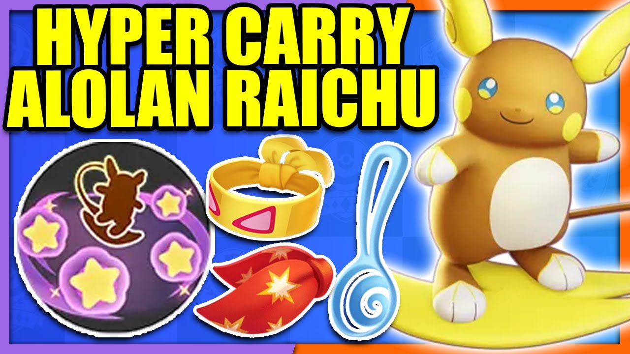 STORED POWER ALOLAN RAICHU is the next Mewtwo Y | Pokemon Unite - YouTube