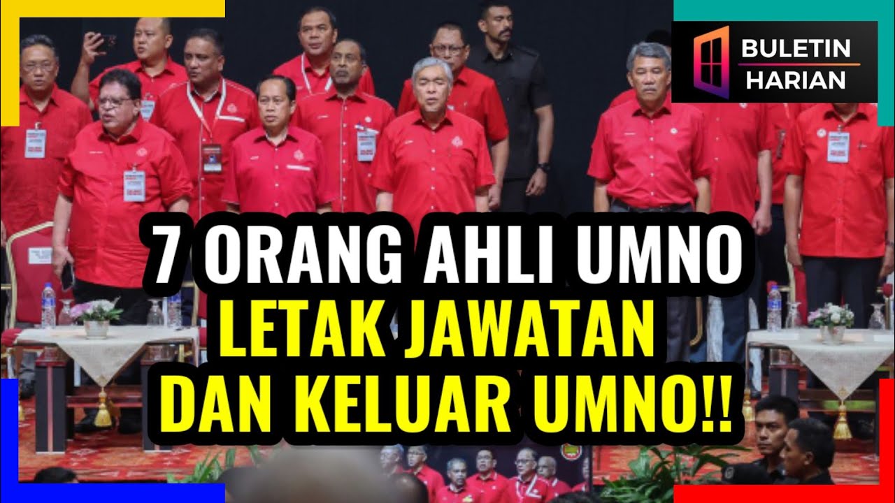 7 ORANG AHLI UMNO MEMBERONTAK!! LETAK JAWATAN DAN KELUAR UMNO!! - YouTube