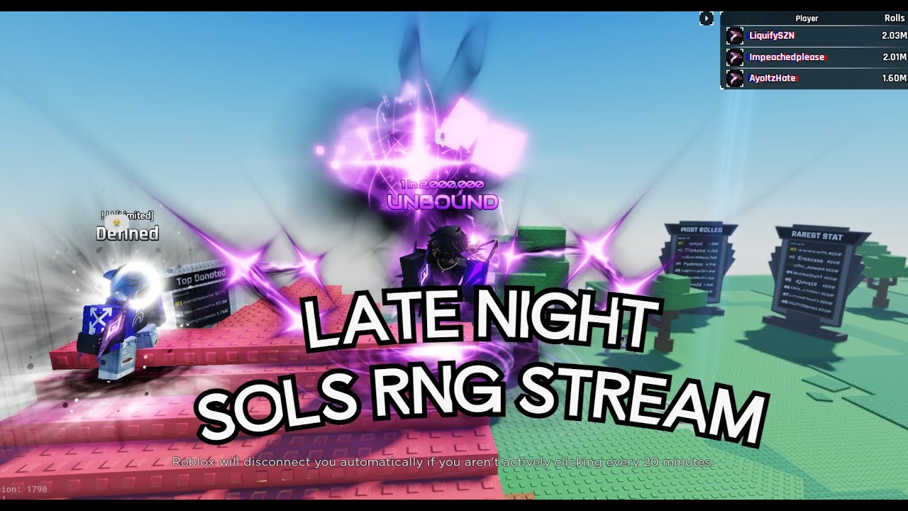 🔴LIVE🔴SOLS RNG STREAM #roblox #live #solsrng - YouTube