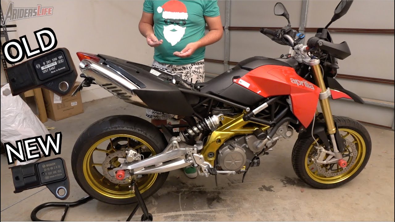 Aprilia Dorsoduro APS - MAP Sensor Failure - Repair Time Lapse - YouTube