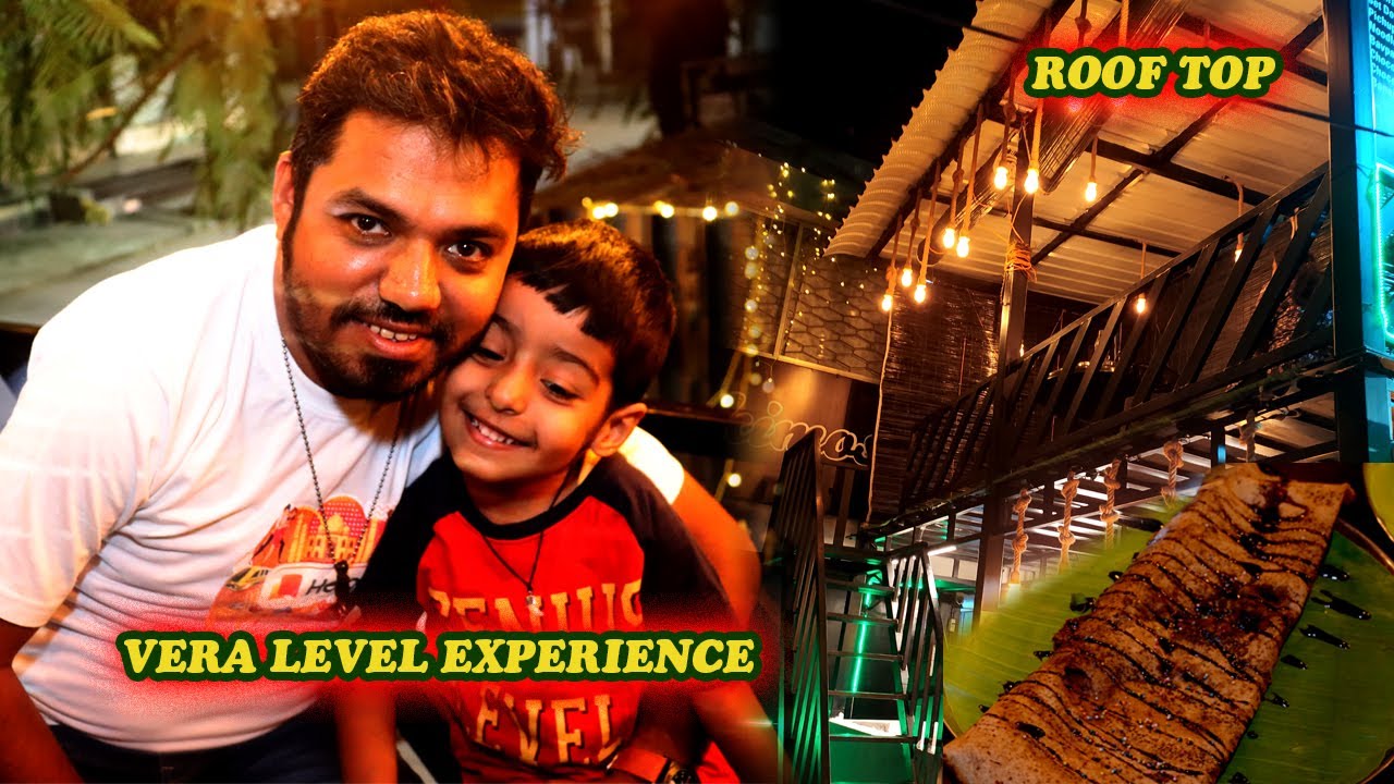 பிச்சுபோட்ட கோழி தோசை-Chocolate Dosa-Roof top restaurant in Coimbatore ...