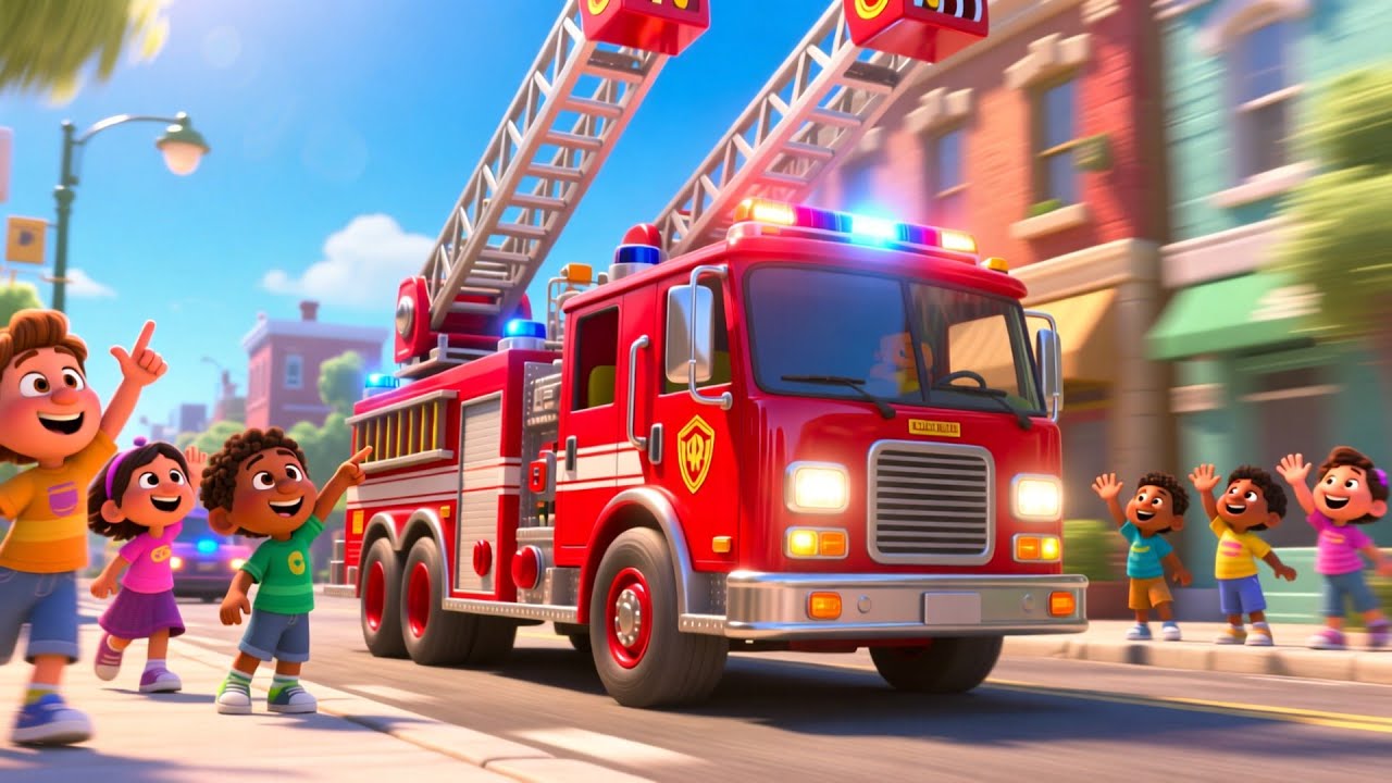 Fire Truck Rescue Counting Song| Fun Baby Songs & Nursery Rhymes for ...