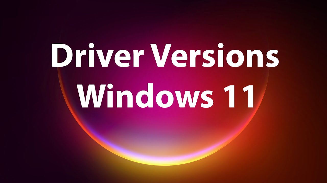 How to Check PC or Laptop Driver Versions in Windows 11 - YouTube