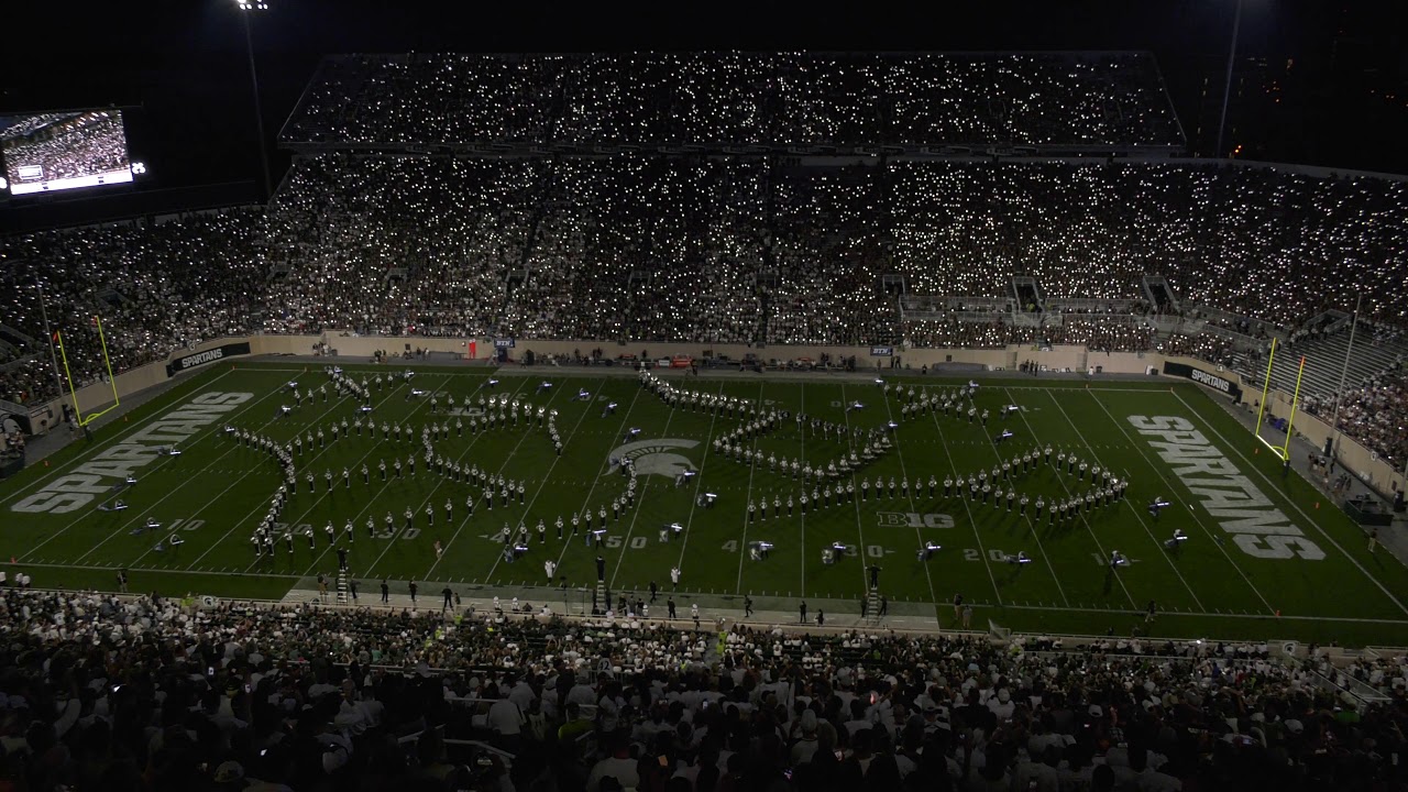 Spartan Marching Band: Halftime | MSU vs. Utah State: 8.31.2018 - YouTube
