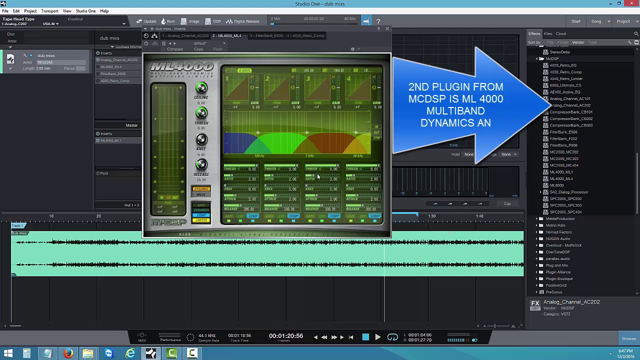 MASTERING A REGGAE TRACKS WITH MCDSP PLUGIN (CHRISTOPHER MARTIN ...