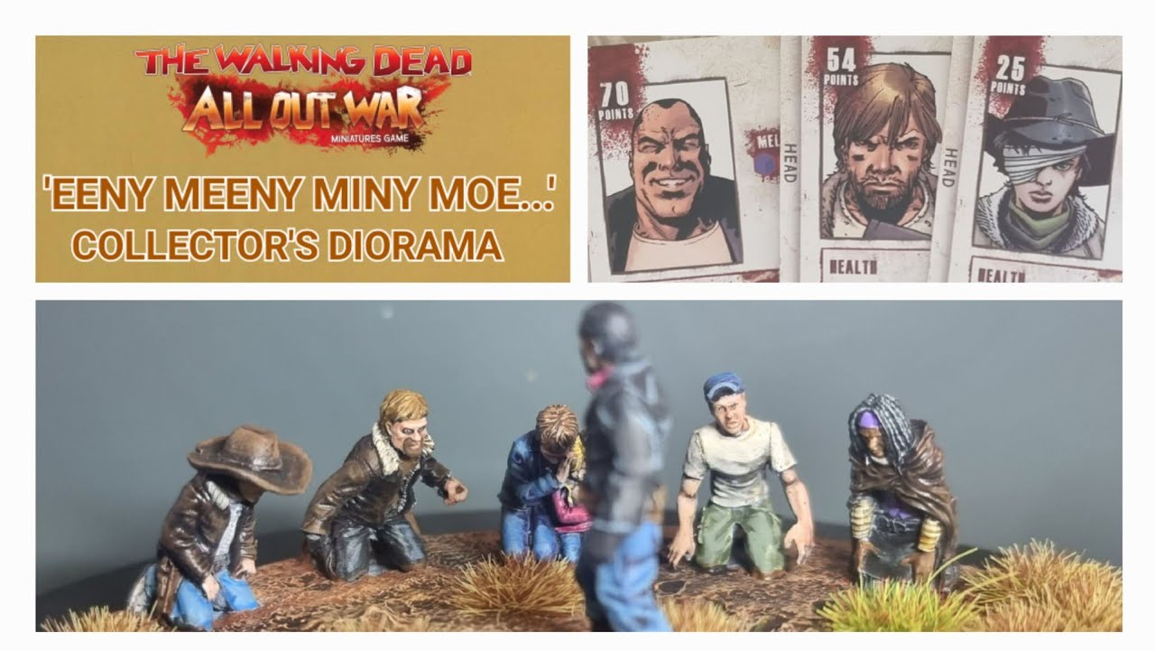 Eeny Meeny Miny Moe Collector's Diorama The Walking Dead All Out War ...