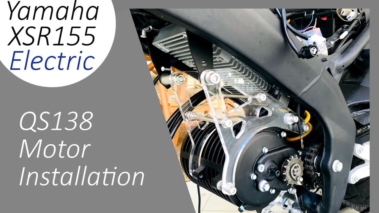 Yamaha XSR155 XSR125 Electric Motorbike Conversion Motor Installation ...