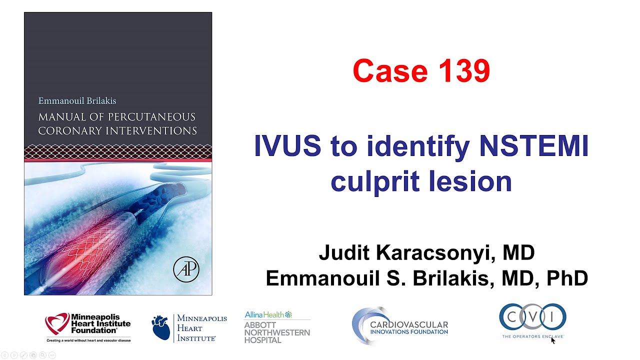 Case 139: PCI Manual - IVUS for culprit vessel identification in NSTEMI ...