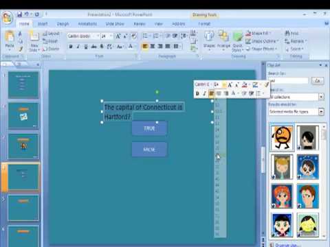 Creating an interactive quiz using PowerPoint (part 3) - YouTube