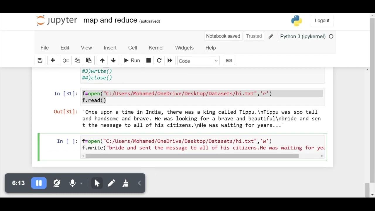 File IO(Input and Output) in python - YouTube