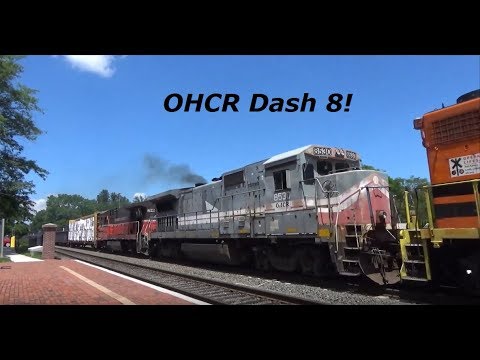 HD 60fps: Ohio Central B39-8E 8530 Trails On CSOR CSO-4 In Enfield And Windsor, CT 6-26-19 - YouTube