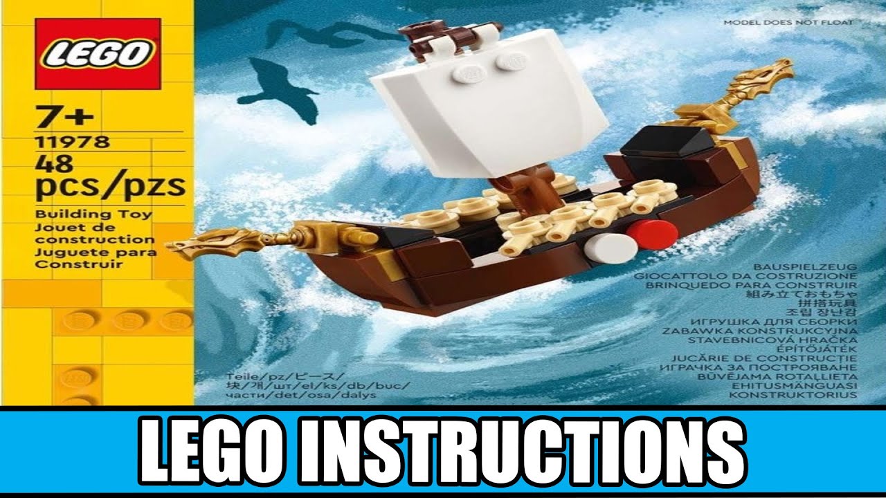 LEGO Instructions - Creator Magazine - 11978 - Viking Ship - YouTube
