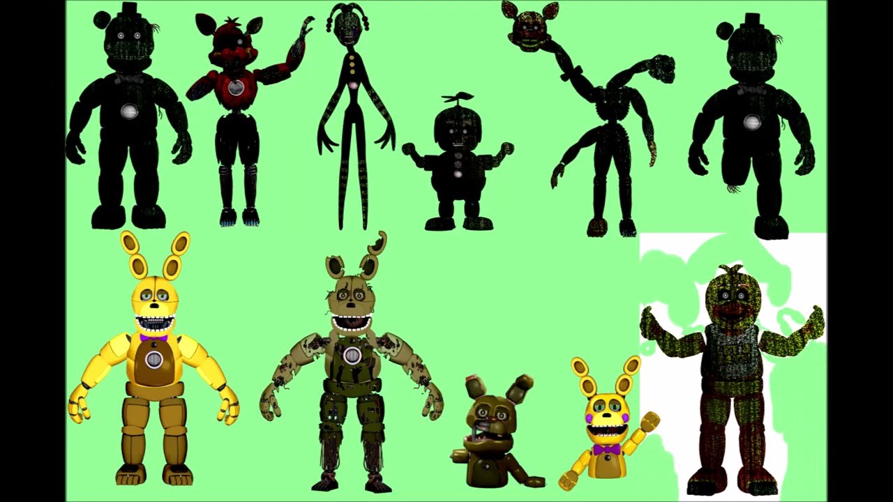 funtime fnaf 3 animatronics/spring bonnie - YouTube