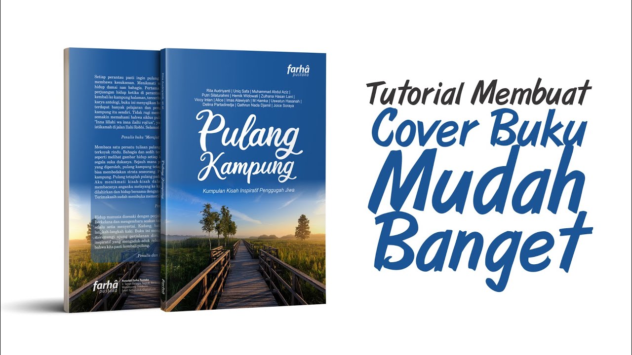 TUTORIAL MEMBUAT COVER BUKU MUDAH BANGET (5) - YouTube