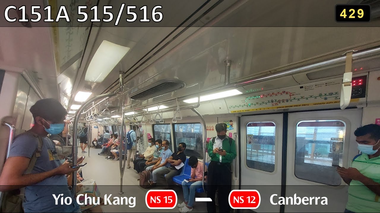 [Faulty Lights][SMRT] KSF C151A ~ 515/516 ~ NS15 Yio Chu Kang → NS12 ...