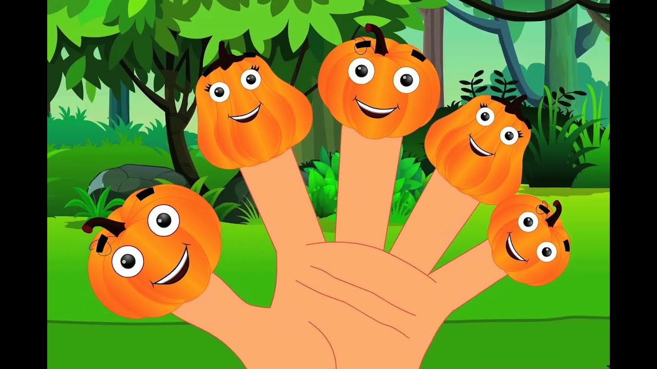 Pumpkin Finger Family | Scary Songs | Nursery Rhymes | Baby Songs ...