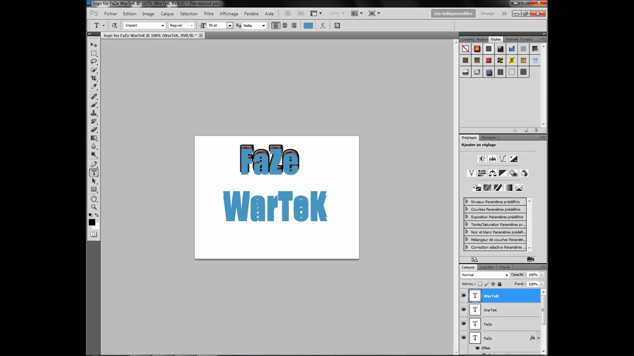 Speed Art #1 pour FaZe WarTeK - YouTube
