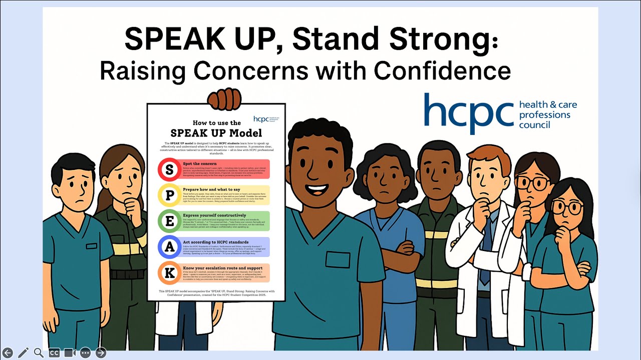 SPEAK UP, Stand Strong: Raising Concerns with Confidence | HCPC Student ...