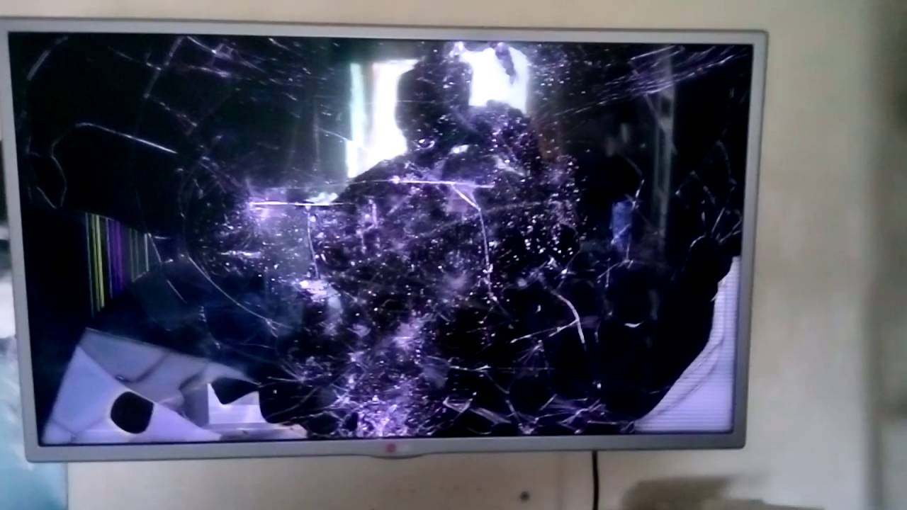 Totally destroyed led t.v lol 😁 - YouTube