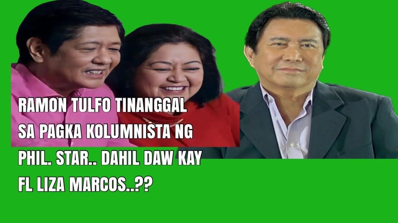 RAMON TULFO SIBAK NA BILANG KOLUMNISTA NG PHIL. STAR.. DAHIL DAW KAY FL ...