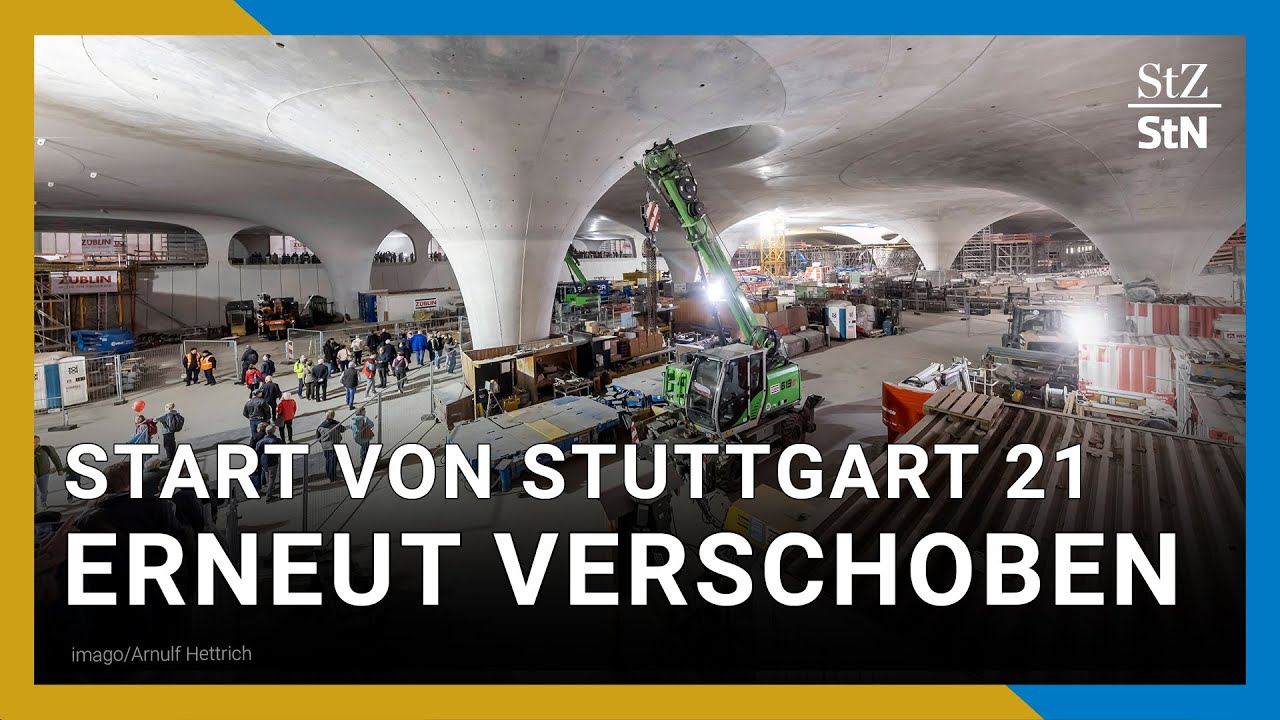 Stuttgart 21: Eröffnung von neuem Bahnhof verzögert sich erneut - YouTube
