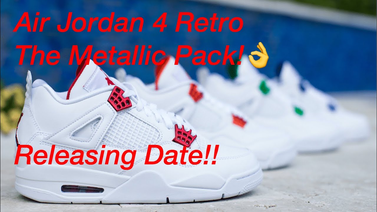 Air Jordan 4 Retro "The metallic pack" (Release Date) - YouTube
