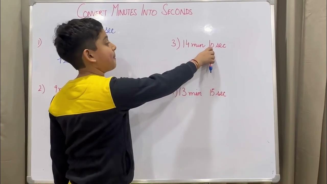 CONVERT MINUTES INTO SECONDS - YouTube