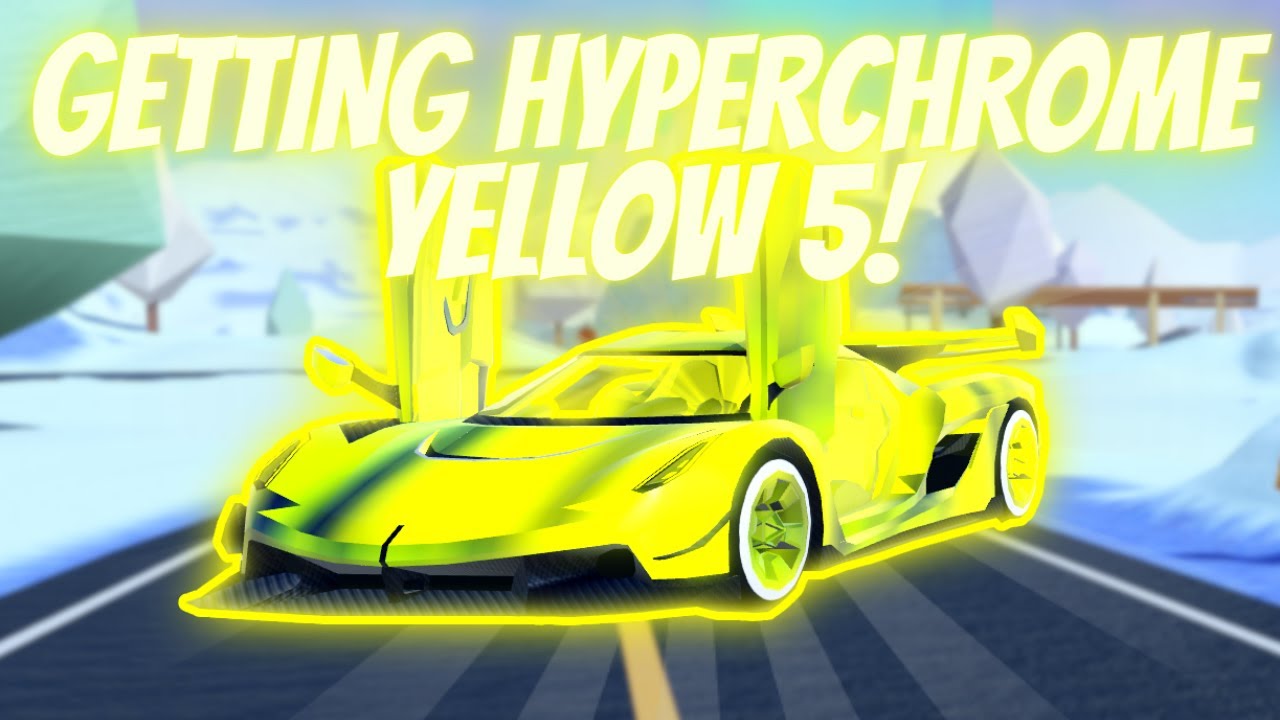 GETTING OG HYPERCHROME YELLOW LEVEL 5! | Roblox Jailbreak - YouTube