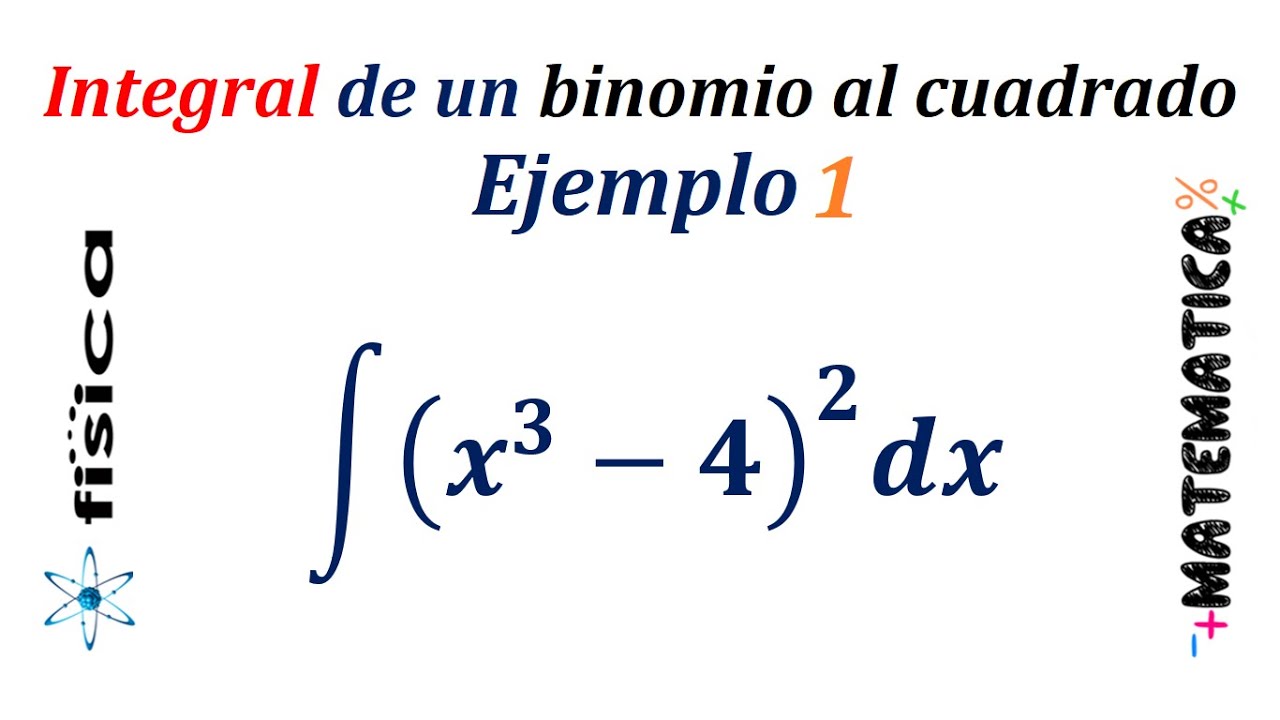 Integral de un binomio al cuadrado - Ejemplo 1 - YouTube