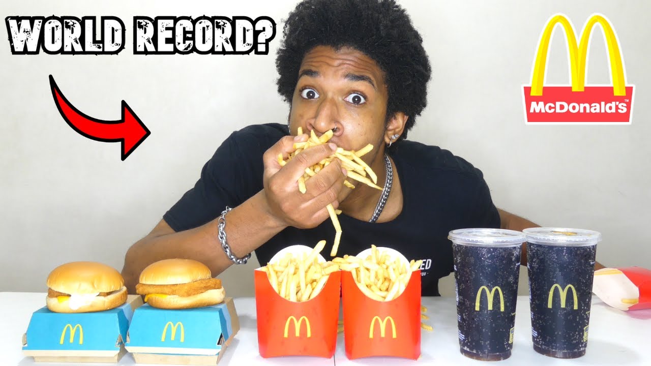 The Fastest McDonalds Filet-O-Fish Meal Challenge - YouTube