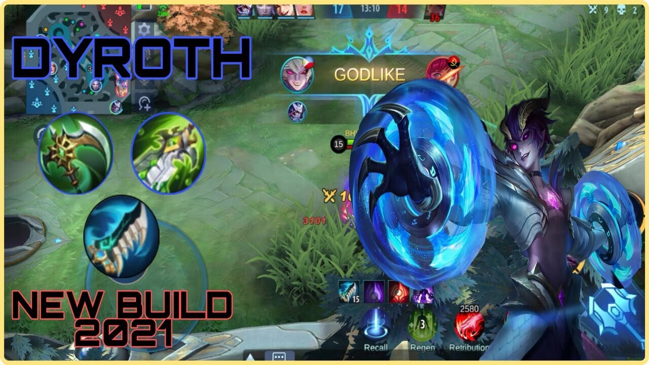 DYROTH BEST BUILD 2021 | NEW ITEMS CORE/JUNGLER ASSASIN EMBLEM | Mobile ...