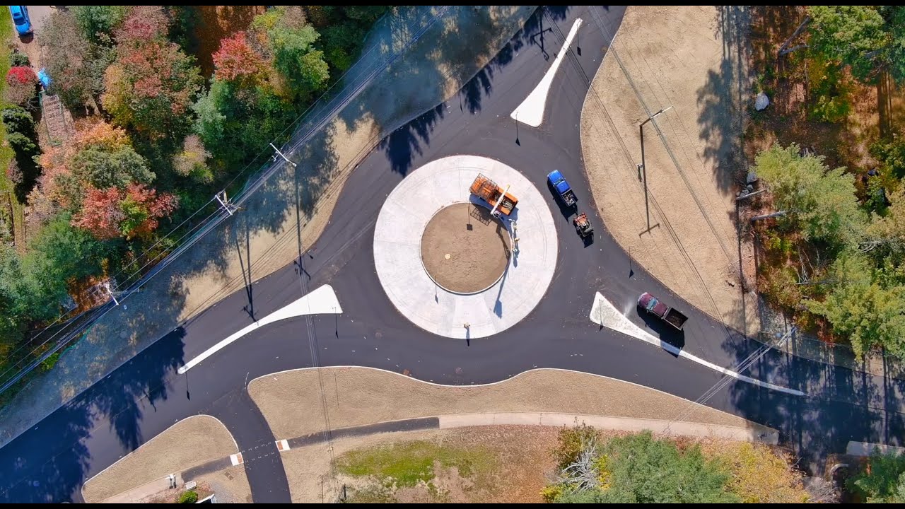 Turkey Hill / Baboosic Lake Rd. Roundabout is Now Complete - YouTube