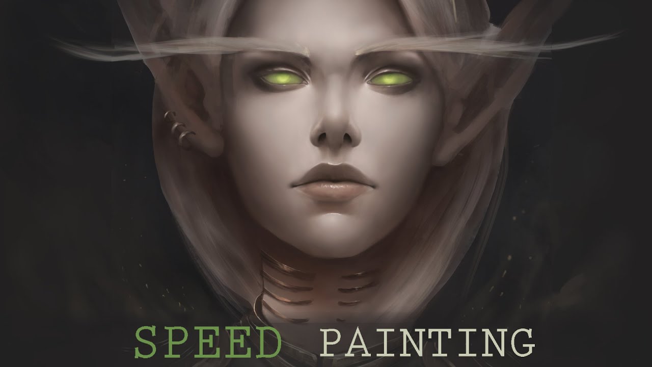 I Painted An Elf In My Own Style | Digital Painting - YouTube