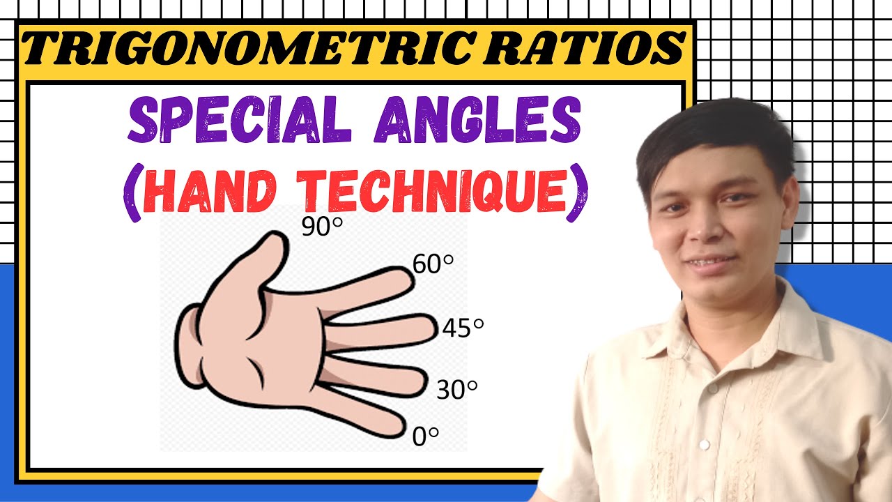 Trigonometric ratios of special angles [ Using hand technique] - YouTube