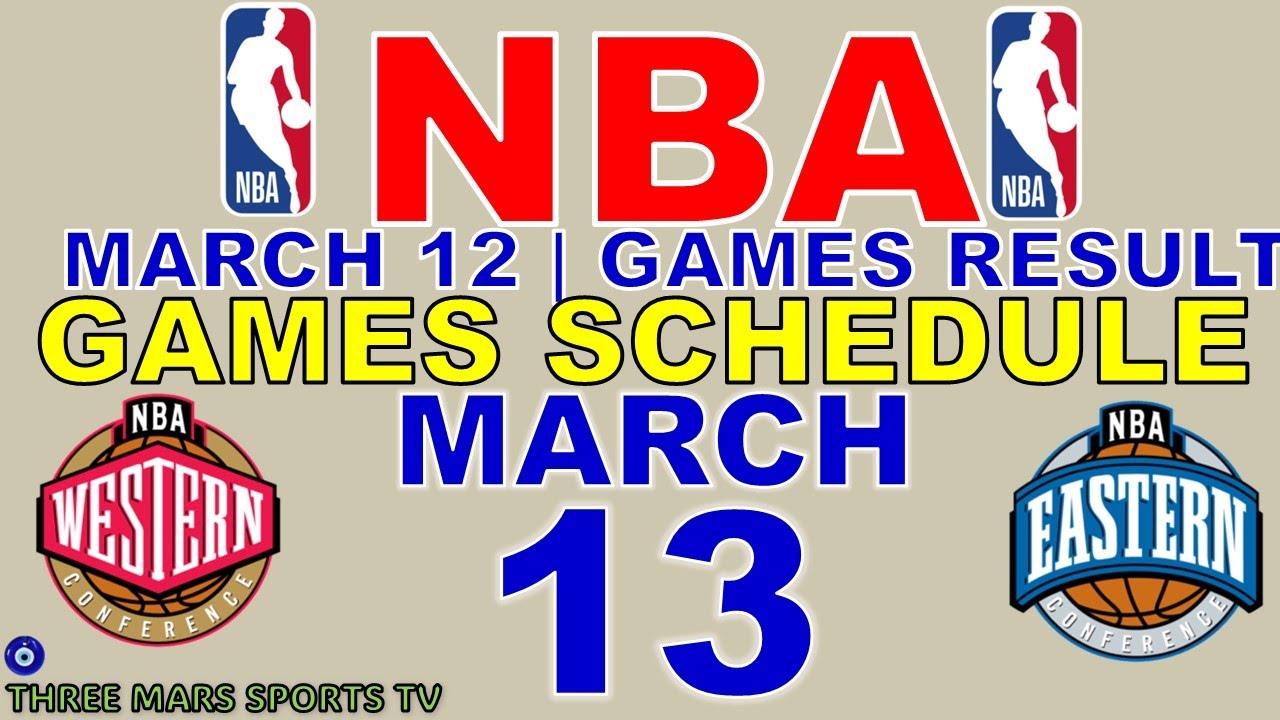 NBA RESULTS TODAY as of MARCH 12, 2025 | NBA SCHEDULE MARCH 13, 2025 ...
