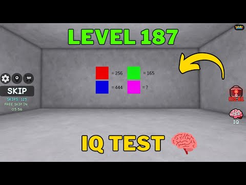 How To Solve Roblox IQ Test Level 187 | IQ Test 🧠 Guide