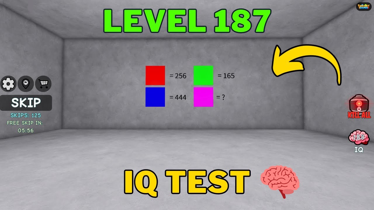 How To Solve Roblox IQ Test Level 187 | IQ Test 🧠 Guide - YouTube