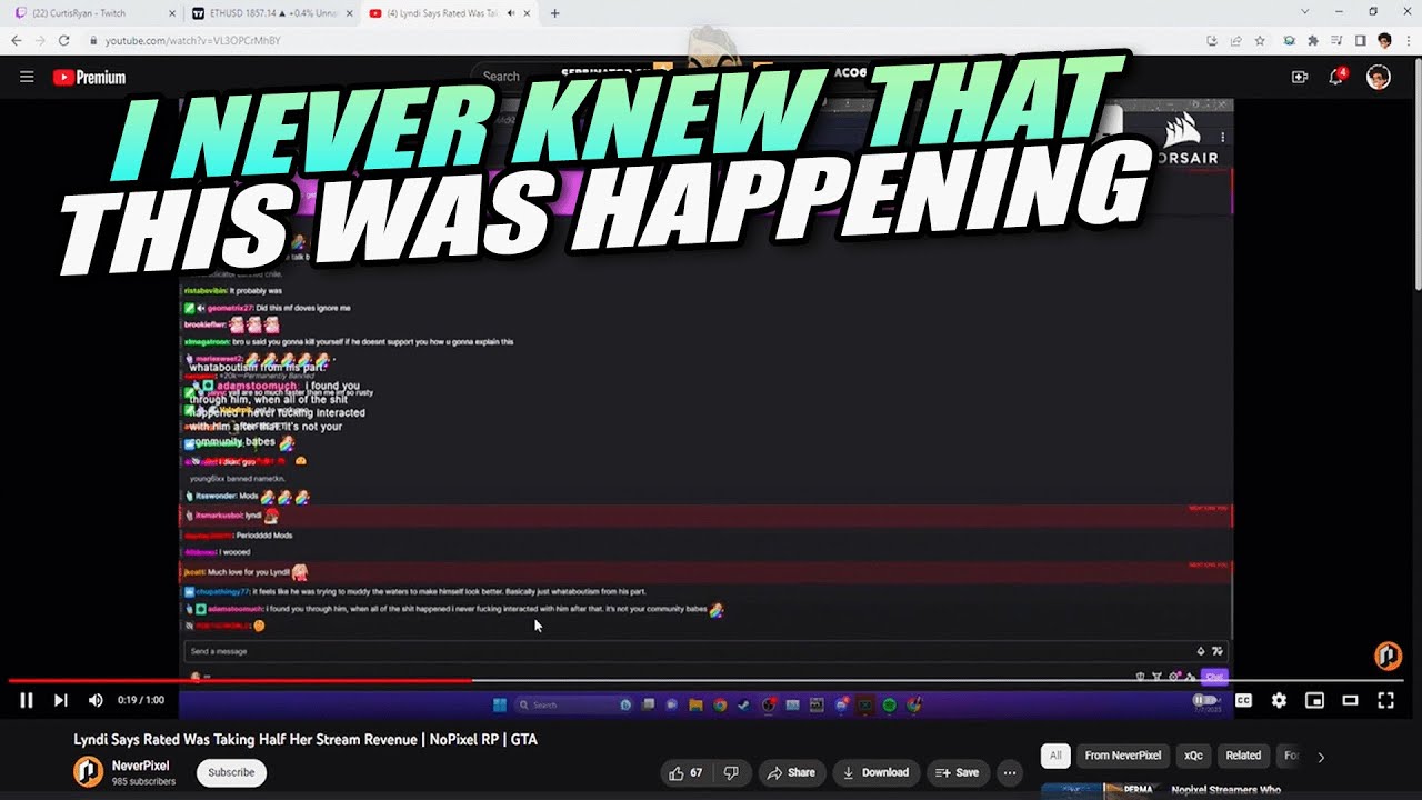 Lyndi Claims Rated Was Taking Half of Her Stream Revenue (Taco Reacts ...