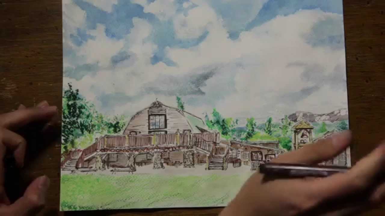 How to use a Grid Master to Draw a Landscape #1 - YouTube