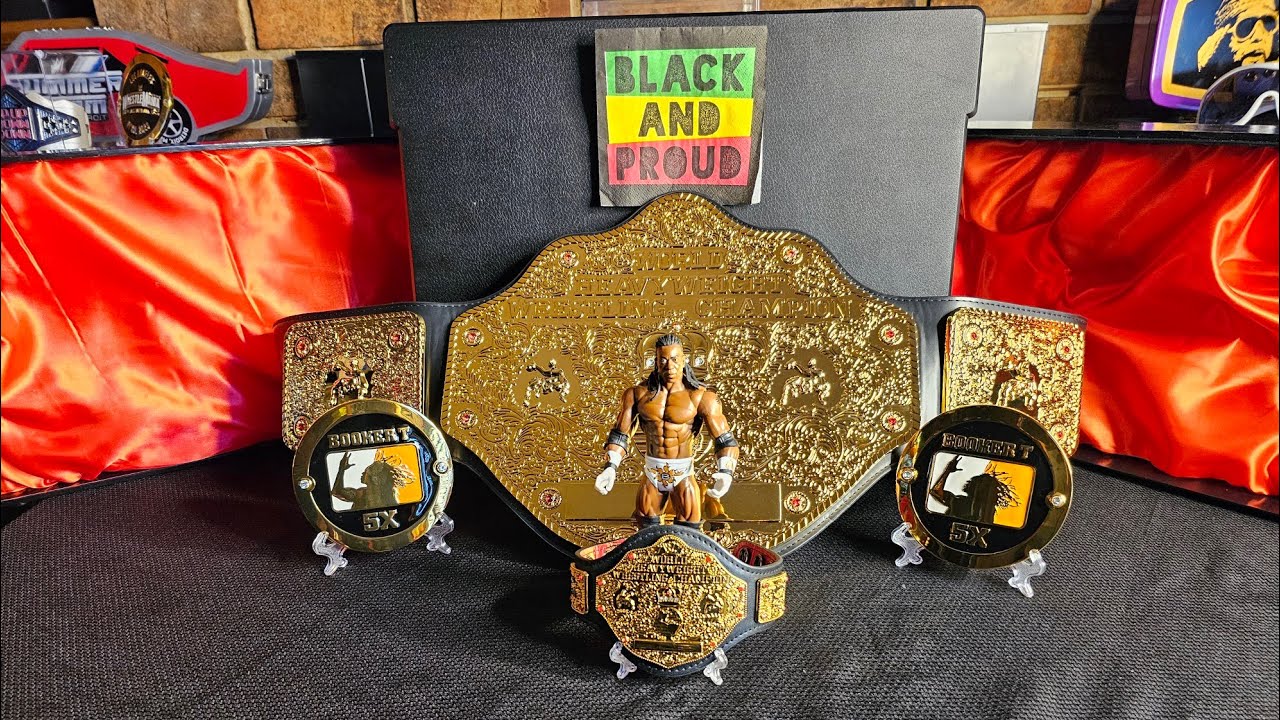 BOOKER T 5x WCW 11x WCW TAG CHAMP/1ST FULL BLOODED BLACK WWE WORLD ...