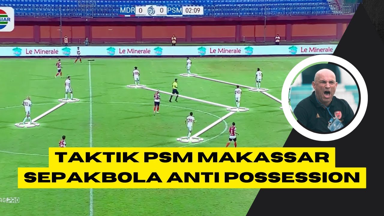 Taktik PSM Bernardo Tavares | Sepakbola Anti Possession - YouTube