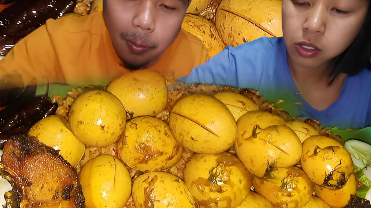 Fried Rice With Egg Curry | Egg Biryani | Mukbang With Wife | Garo Food ...