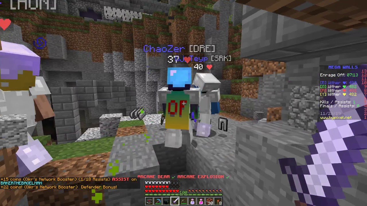 Let´s Play Minecraft Hypixel Minigames #11 : MegaWalls - YouTube