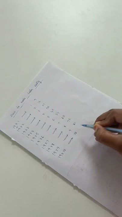 tricks to make tables in 10 sec - YouTube