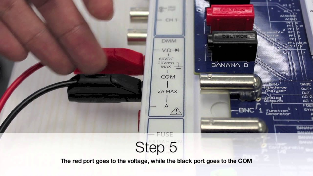 NI ELVIS Voltage Divider - YouTube