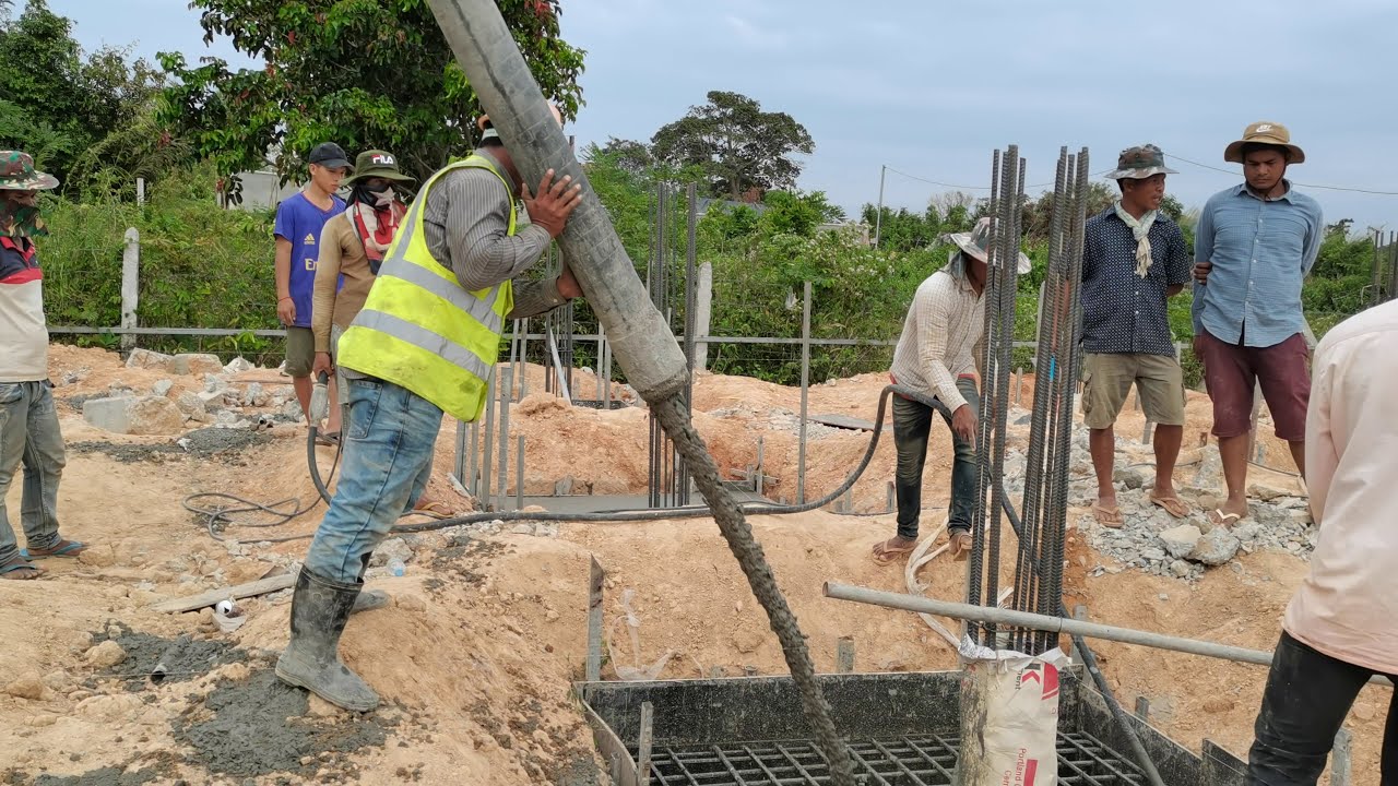 3. How to process of rebar installation and formwork of footing - YouTube