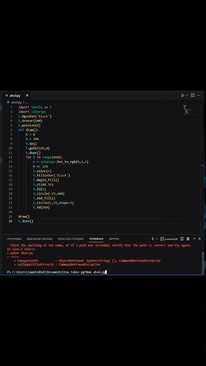 Python Turtle Graphicsshorts Pythoncodingstatus Pythonprogramming Codingdecoding Turtle