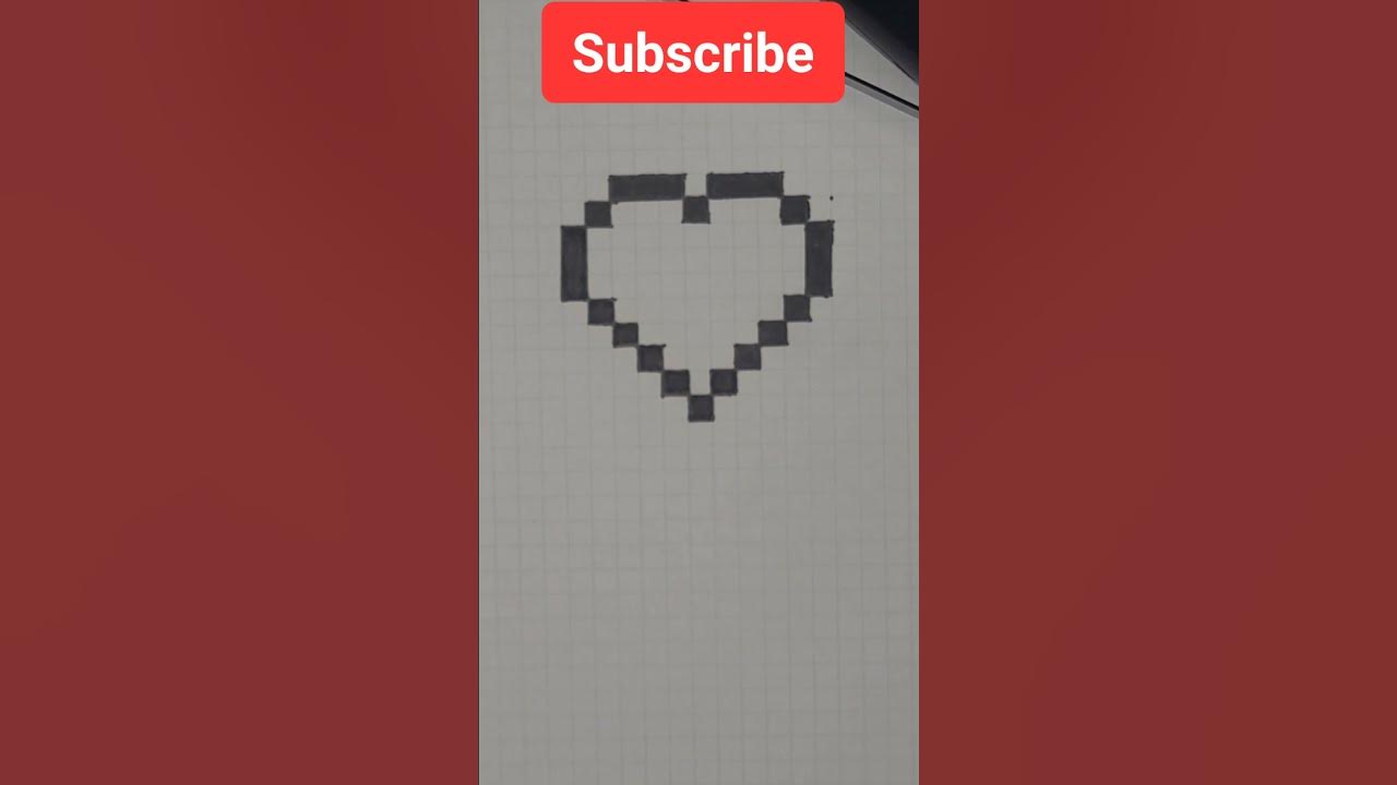 ️ simple draw red heart I love you ️ #admin #art #3dart #drawing # ...