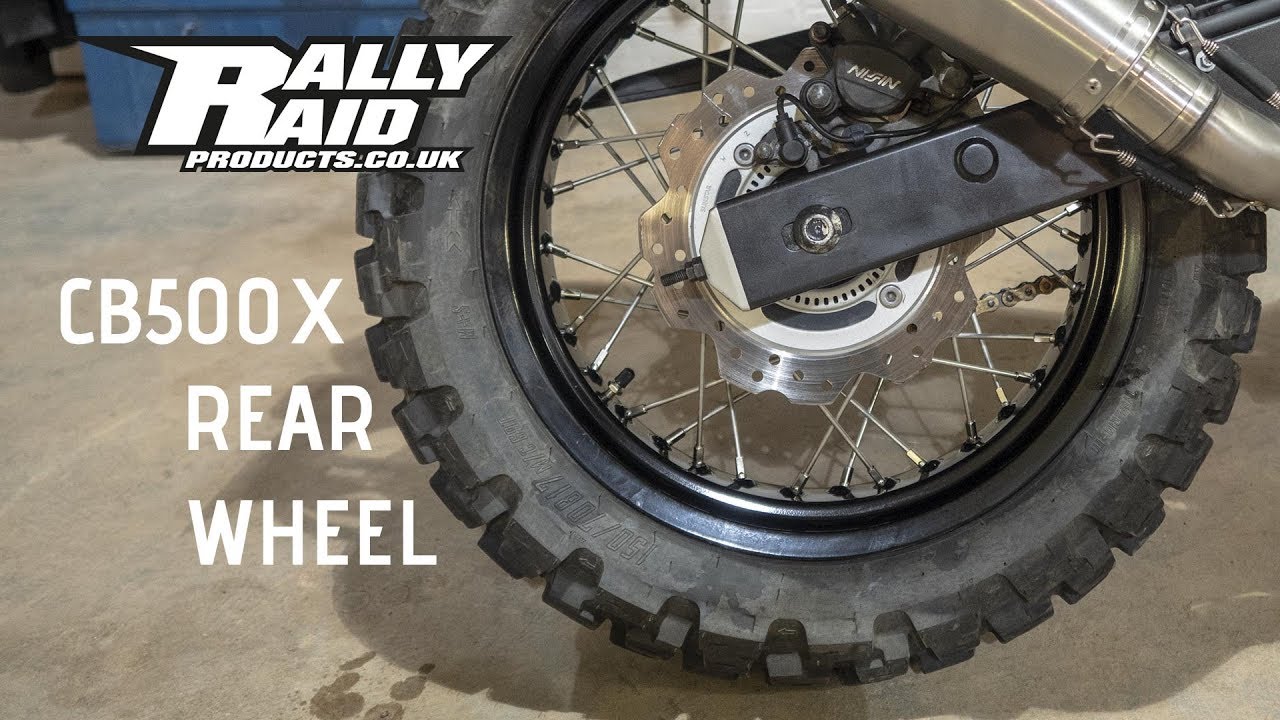 Rally Raid CB500x Build: Rear Wheel - YouTube