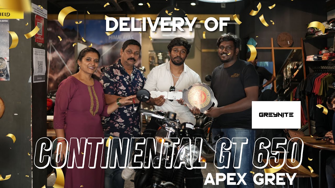 Delivery of my Beast | CONTINENTAL GT 650 | APEX GREY | Mr.GREYNITE # ...